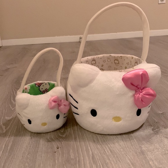 Sanrio | Other | Hello Kitty Easter Baskets Set Of 2 One Mini And One ...